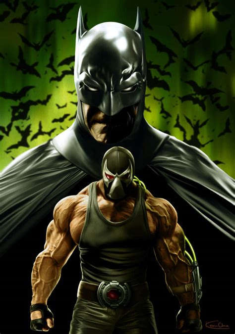 Batman And Bane Dc Comics By Kevinchua79 On Deviantart