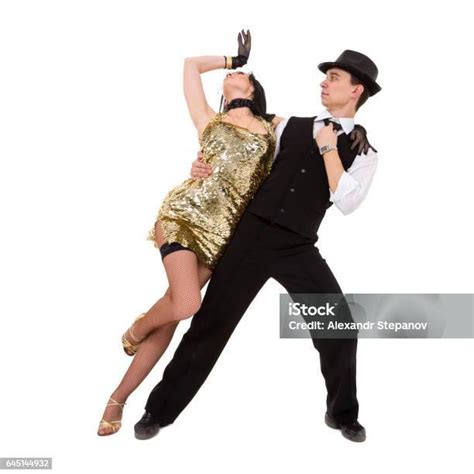 캬 바레 댄서 커플 댄스입니다 전체 길이에서 흰색 배경에 고립 0명에 대한 스톡 사진 및 기타 이미지 0명 댄서 러시아 Istock