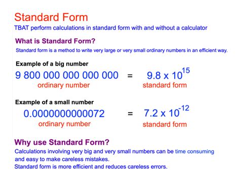 Igcse 0580 Standard Form Sample Lesson Teaching Resources