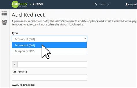 Adding A Redirect