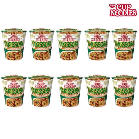 Kit 10 Nissin Lamen Miojo Cup Noodles Yakissoba Tradicional Shopee Brasil