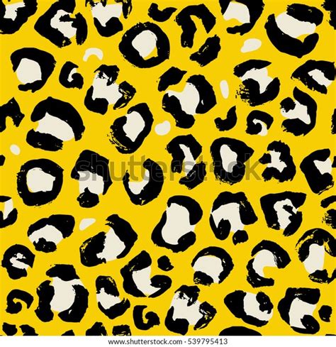 Vector Illustration Leopard Print Seamless Pattern Stock Vector Royalty Free
