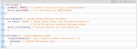 arduino fonksiyonlar nasıl kullanılır megep modülleri