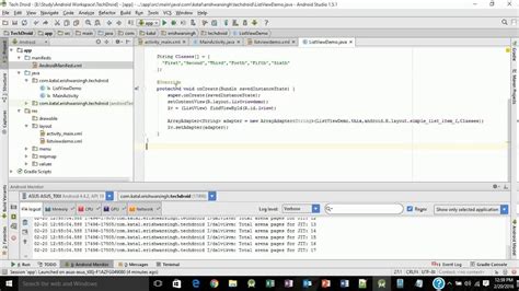 Lesson 17 Android Tutorial Setup Android Manifest Youtube