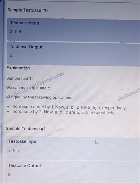 solved you are given three integers a b and c now can you