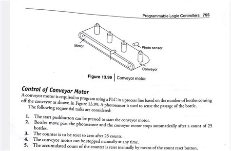 Solved Control Of Conveyor Motor A Conveyor Motor Is Chegg