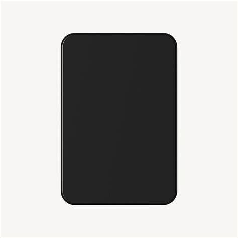 3d Black Rectangle Shape Geometric Clipart Psd Premium Image By