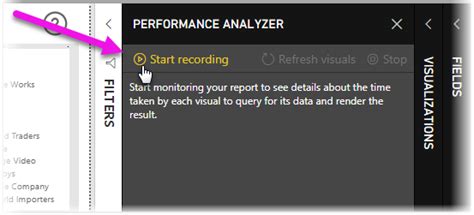 performance analyzer gebruiken om de prestaties van rapportelementen in