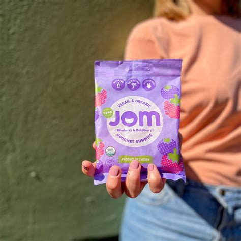 Organic And Vegan Swedish Sour Blueberry And Raspberry Gummies Three