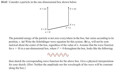 Solved Consider A Particle In The One Dimensional Box Chegg