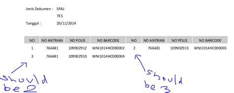 java how to create two column and with auto number in jasper report