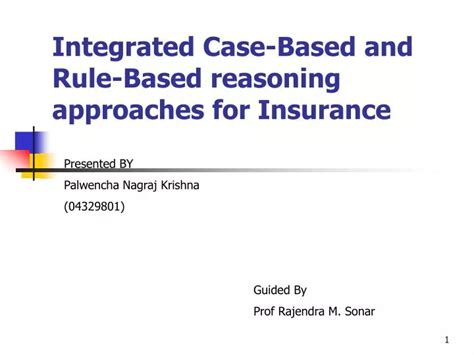 Ppt Integrated Case Based And Rule Based Reasoning Approaches For