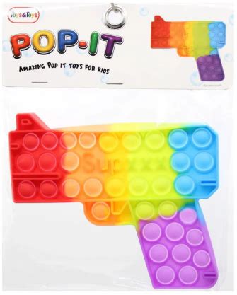 Pop It Gun Fidget Toy Gun Bubble Pop Toy Stress Relief Toy Pop