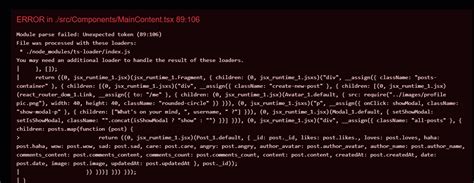 خطا غير مفهوم في typescript react webpack جافا سكريبت أكاديمية حسوب