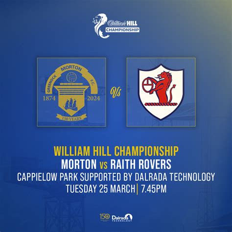 Raith Rovers Fixture Amendment Greenock Morton Fc