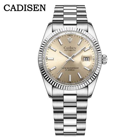 Купить CADISEN 8214 Новые роскошные мужские часы с коробкой, 10 атм ...