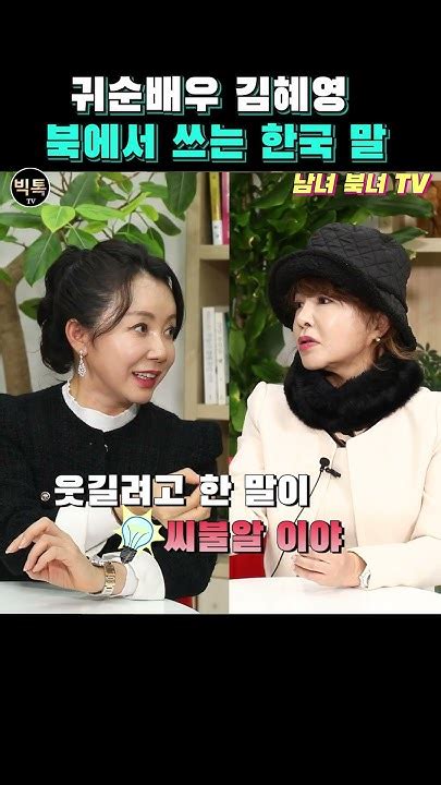 북한에서 쓰는 토종 한국말 귀순배우 북한 탈북 뉴스 남녀북녀tv Youtube