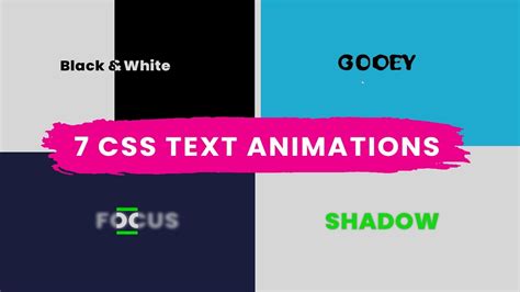 7 Cool Css Text Animations You Must See Html Css Text Animations