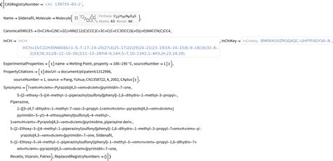 Commonchemistrylookup Wolfram Function Repository