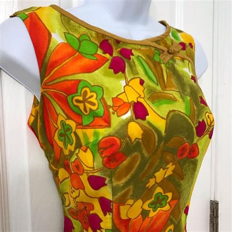 Vintage Kamehameha Hawaiian Teatimer Pant Set 1960s Chartreuse Tiki