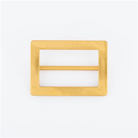 Gold Rectangle Buckle Sustainable Apparel Fastening Sanko®