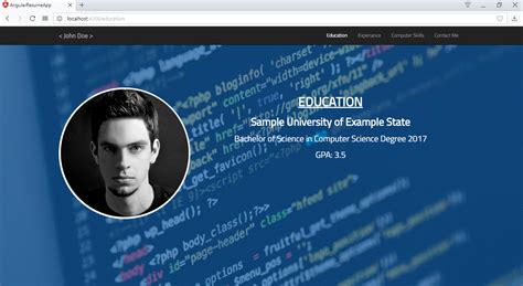 GitHub DCbrown CV Angular App Developed And Design A CV Web Application That Displays A