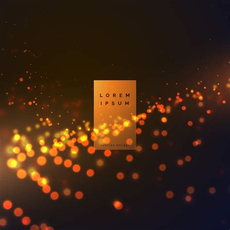 현대 Bokeh 조명 효과 배경 디자인 무료 벡터