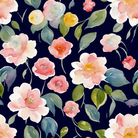 Premium Vector Watercolor Seamless Pattern Design