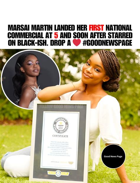 Good Marsai Martin Began Her Journey At Just Five Years Old Landing