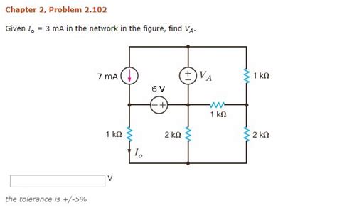 solved chapter 2 problem 2 102 given i 3 ma in the