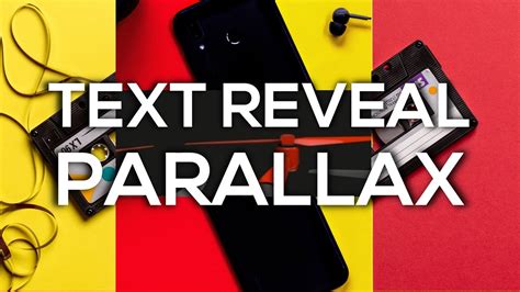 text reveal parallax effect powerpoint slide master tutorial youtube