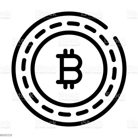 비트 코인 얇은 라인 아이콘 암호 화폐 경제 및 금융 개념 고립 된 개요 기호에서 돈 디지털 선형 아이콘 웹 디자인 및 앱에 대한 벡터 그림 기호 요소입니다 0명에 대한