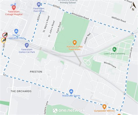 Forbes Road Favershamprohibition Of Drivingthe Road Traffic Regulation Act 1984temporary