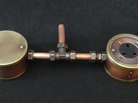 British Standard Vintage Copper Switches And Sockets