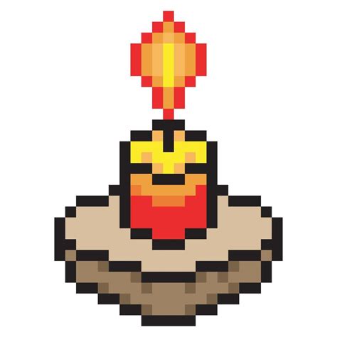 Candle Flame Pixel Art