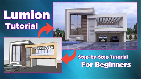 Lumion Tutorial Realistic Render Step By Step For Beginner Modern Villa YouTube