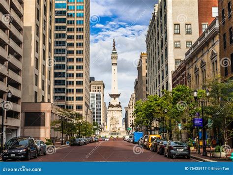 Soldiers And Sailors Monument In Indianapolis Editorial Photography
