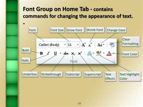 ppt word 2010 chapter 3 formatting characters powerpoint presentation