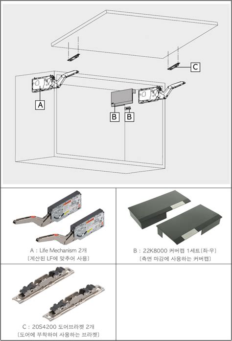 Hk Top 아벤토스 소프트다운 프리스톱 플랩스테이 수대 Aventos 프리스톱 가구 싱크대 인테리어 블룸 Blum
