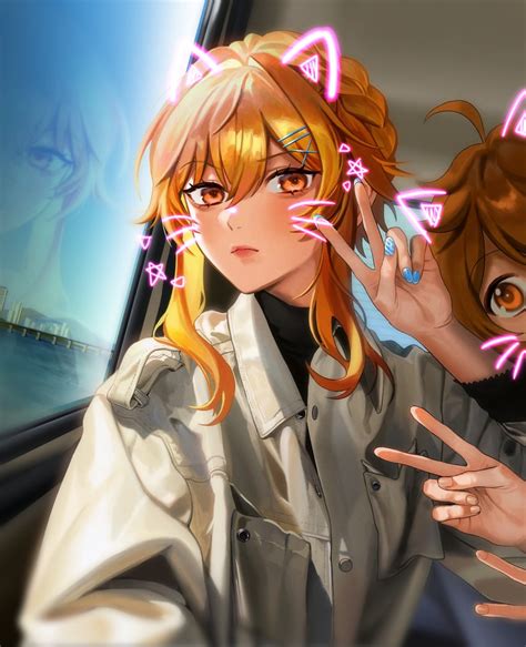 Lumine And Aether Genshin Impact Drawn By Badamon Danbooru