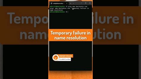 Temporary Failure In Dns Name Resolution Temporary Failure Resolving