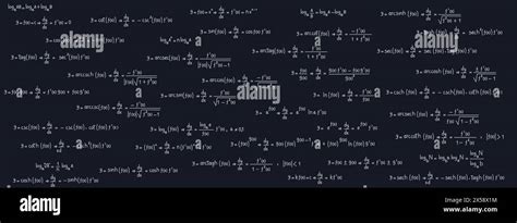 School And University Notes On Exercises Equations And Formulas Of Logarithms Derivatives