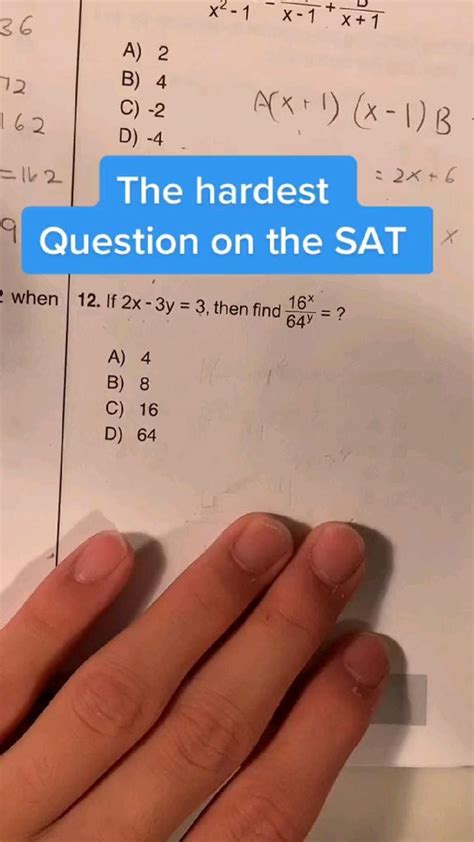Challenging Sat Question Pinterest Math Lessons Math Resources High School Life Hacks