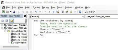 Workbook And Worksheet Object In Excel VBA GeeksforGeeks