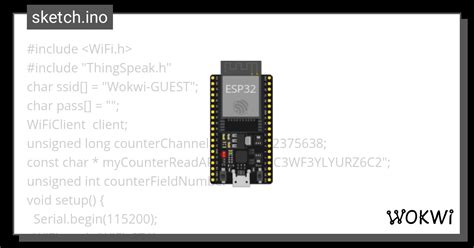 Temp And Hum Thingpeak7 Wokwi Esp32 Stm32 Arduino Simulator