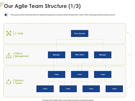 Our Agile Team Structure Ppt Powerpoint Presentation Show Graphics Example PowerPoint Slides