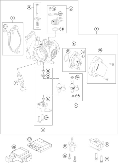 Ktm Off Road 450cc 2019 Throttle Body Supplied Next Day Uk Only By
