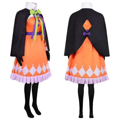 Hatsune Miku Costume Pumpkin Witch Dress Hat Set Hatsune Miku