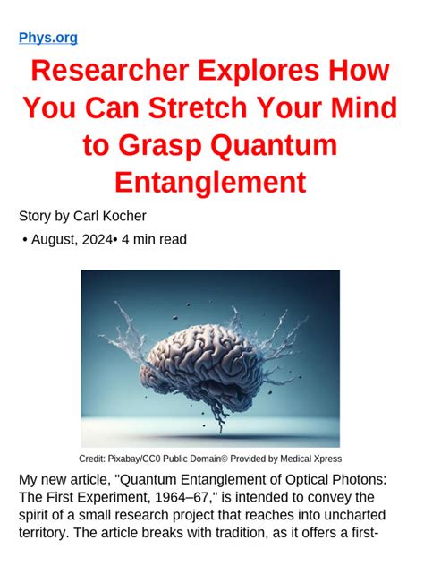 Understanding Quantum Entanglement Pdf