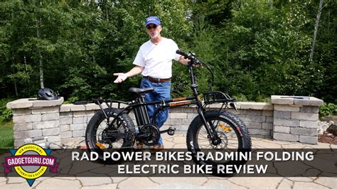 The Gadget Guru Rad Power Bikes Radmini Folding Electric Bicycle Full